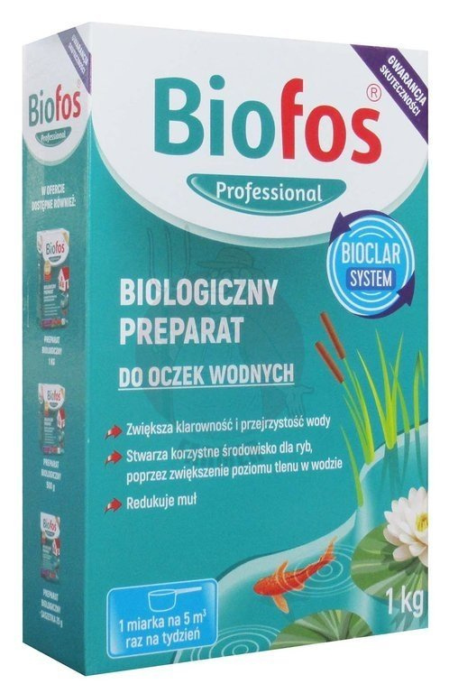 Biofos Professional 1 kg Biologiczny preparat do oczek wodnych ...