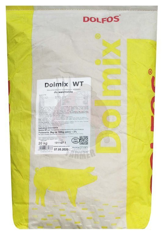Dolmix WT 20 kg 20 kg | Asortyment \ PASZE \ DLA ŚWIŃ Producenci \ Dolfos