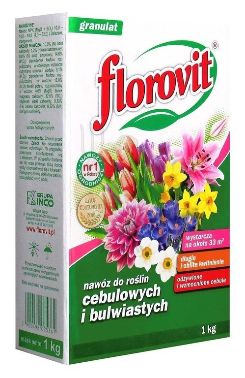 Florovit nawóz do roślin cebulowych 1 kg | Asortyment \ NAWOZY \ DOM I OGRÓD \ POSYPOWE