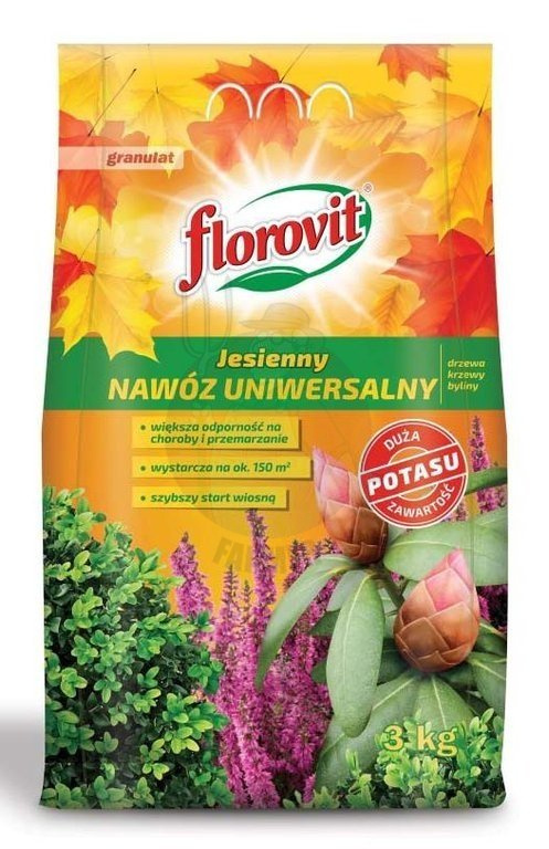 Florovit nawóz uniwersalny jesienny 3 kg 3 kg | Asortyment \ NAWOZY \ DOM I OGRÓD \ POSYPOWE ...